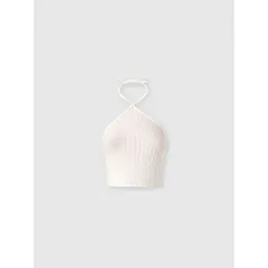 Missoni Lamé Viscose Top With Halter Neckline - White