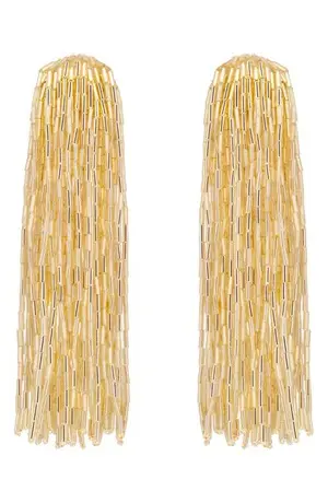 Oscar De La Renta Cascade Tassel Drop Earrings - Gold
