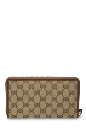Balenciaga X Gucci Canvas Hacker Neo Classic Zip Around Wallet