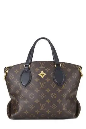 LOUIS VUITTON Monogram Flower Zip Tote - Black