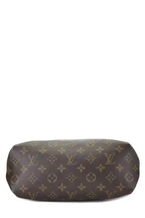 LOUIS VUITTON Monogram Flower Zip Tote - Black