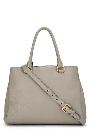 Prada Vitello Daino Convertible Zip Handbag