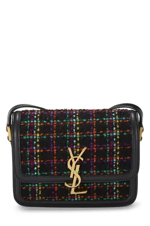 Saint Laurent Solferino Tweed Shoulder Bag