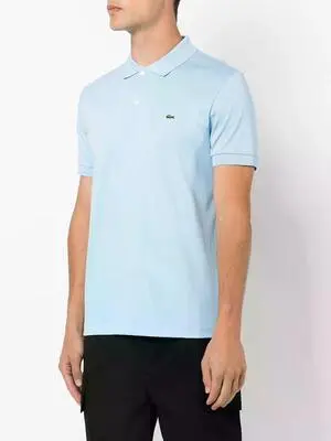 Lacoste Logo-patch Cotton Polo Shirt - Blue