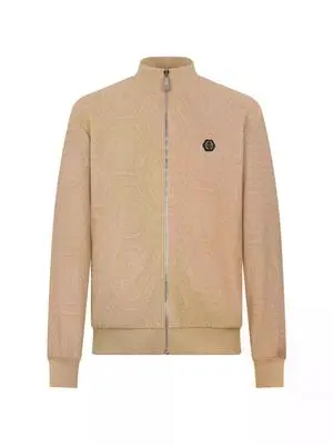 Philipp Plein Jacquard Monogram Tracksuit Jacket - Neutrals