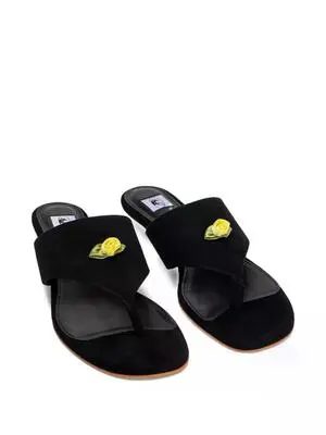 Sleeper Suede Kitten-heel Mules