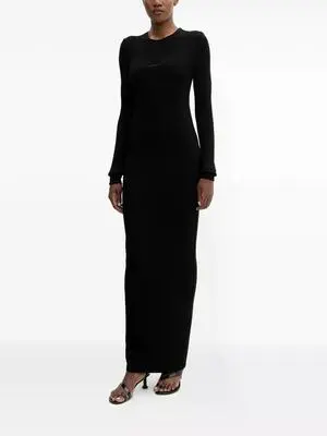 LA MANIA Long-sleeved Maxi Dress