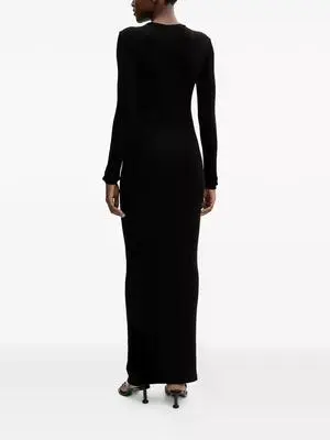 LA MANIA Long-sleeved Maxi Dress