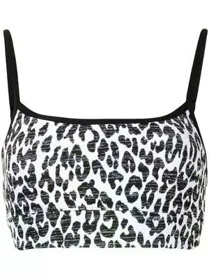 The Upside Natacha Snow Leopard-print Sports Bra
