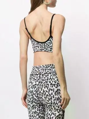 The Upside Natacha Snow Leopard-print Sports Bra