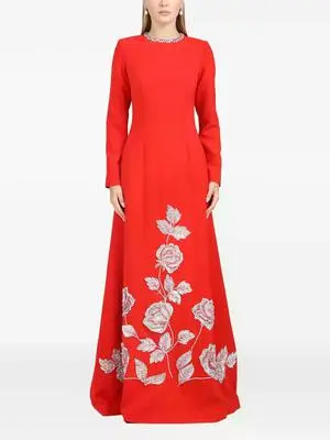 Dina Melwani Floral Evening Dresses