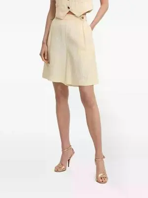 Liu Jo Pinstripe Pleated Shorts