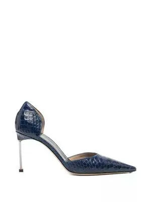 TOM FORD Spire D'orsay Crocodile-effect Pumps - Blue
