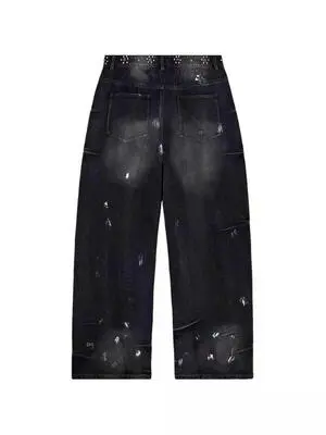 VALE FOREVER Floral Embellished Wide Leg Trousers