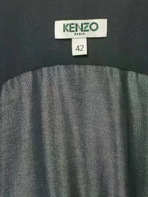 Kenzo V-neck Short Sleeve Tie Fastening Cropped Blouse