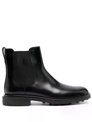 TOD'S Elasticated Leather Ankle Boots