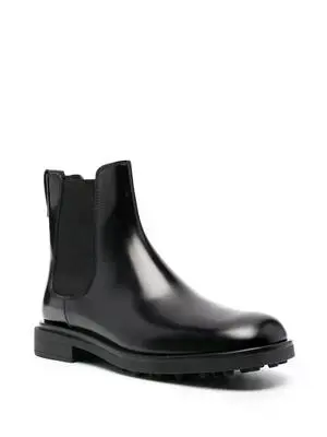 TOD'S Elasticated Leather Ankle Boots