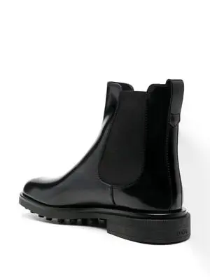 TOD'S Elasticated Leather Ankle Boots