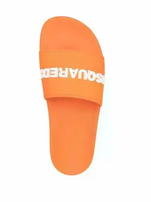 Dsquared2 Appliqué-logo Slides - Orange