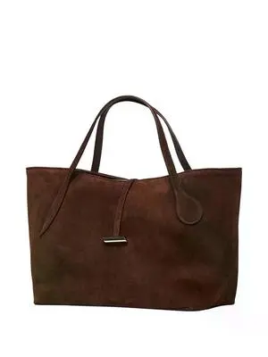 LIFFNER Petite Penne Calf Suede Tote Bag - Brown