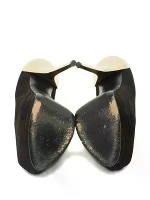 GIUSEPPE ZANOTTI Suede Platform Peep-toe Pumps
