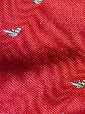 Emporio Armani Logo-jacquard Tie - Red