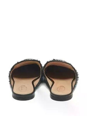 TOD'S Double T Tweed Mules