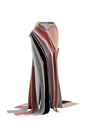 Maticevski Kudos Pleated Maxi Skirt - Multi