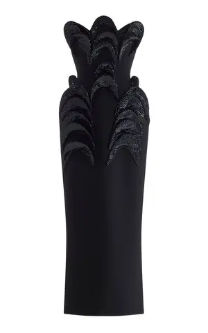 Maticevski Glint Strapless Sequined Maxi Dress - Black