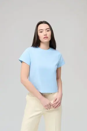 Renggli Crop Tee - Blue