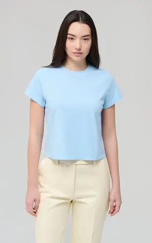 Renggli Crop Tee - Blue
