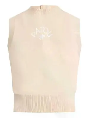 Patou Sleeveless Knitted Top - Neutrals
