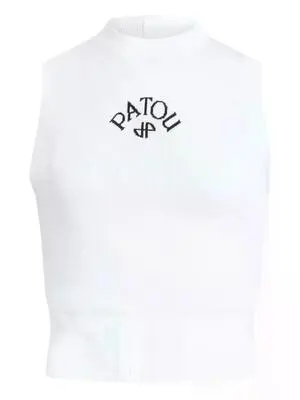 Patou Sleeveless Knit Top - White