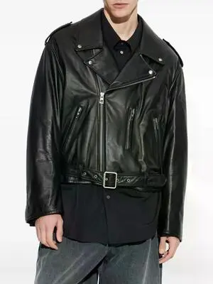 Loewe Belted Leather Jacket
