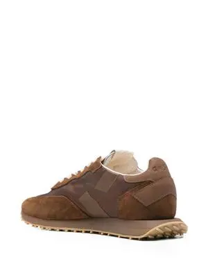 GHOUD VENICE Suede Panelled Sneakers - Brown