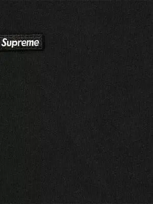 Supreme Logo-patch T-shirt - Black