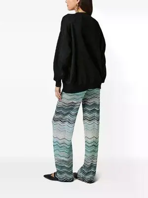 Missoni V-neck Chevron Sweater - Black