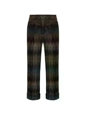 Missoni Zigzag Flared Trousers - Brown