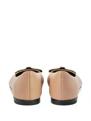 GIUSEPPE ZANOTTI Bow-embellished Ballet Flats