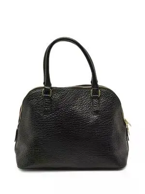 Dkny Dome Padlock Leather Tote Bag