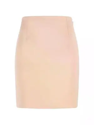 Chloé Mini Skirt With Vertical Stitching - Neutrals
