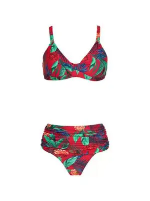 LYGIA & NANNY Mariane Printed Beachwear - Red