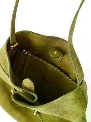 LIFFNER Buckle Calf Suede Bucket Bag