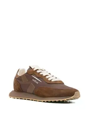 GHOUD VENICE Suede Panelled Sneakers - Brown