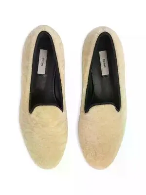 TOTEME Shearling Loafers - Neutrals
