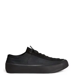 Stone Island Mesh Compass Low-top Sneakers - Black