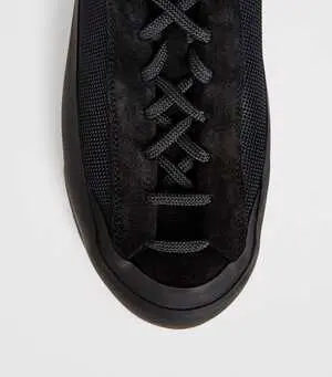 Stone Island Mesh Compass Low-top Sneakers - Black
