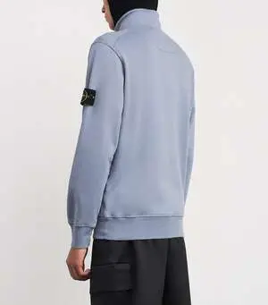 Stone Island Cotton Half-zip Sweatshirt - Blue