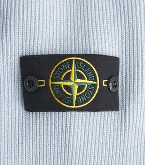 Stone Island Cotton Half-zip Rib-knit Sweatshirt - Blue