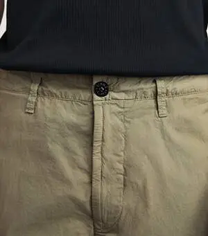 Stone Island Cotton-blend Cargo Shorts - Green